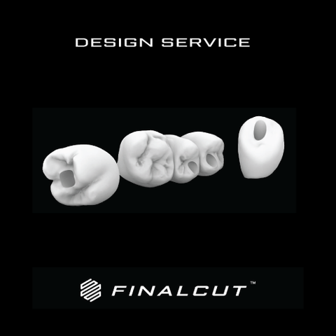 PMMA Implant Crown & Bridge - Design Service - FinalCut™