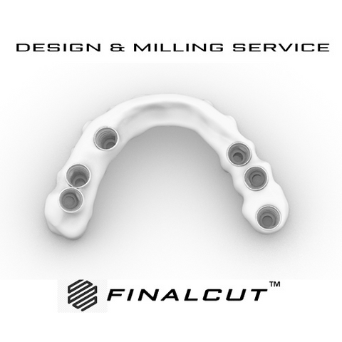 PMMA-Hybrid Full Arch Design & Milling Service - FinalCut™